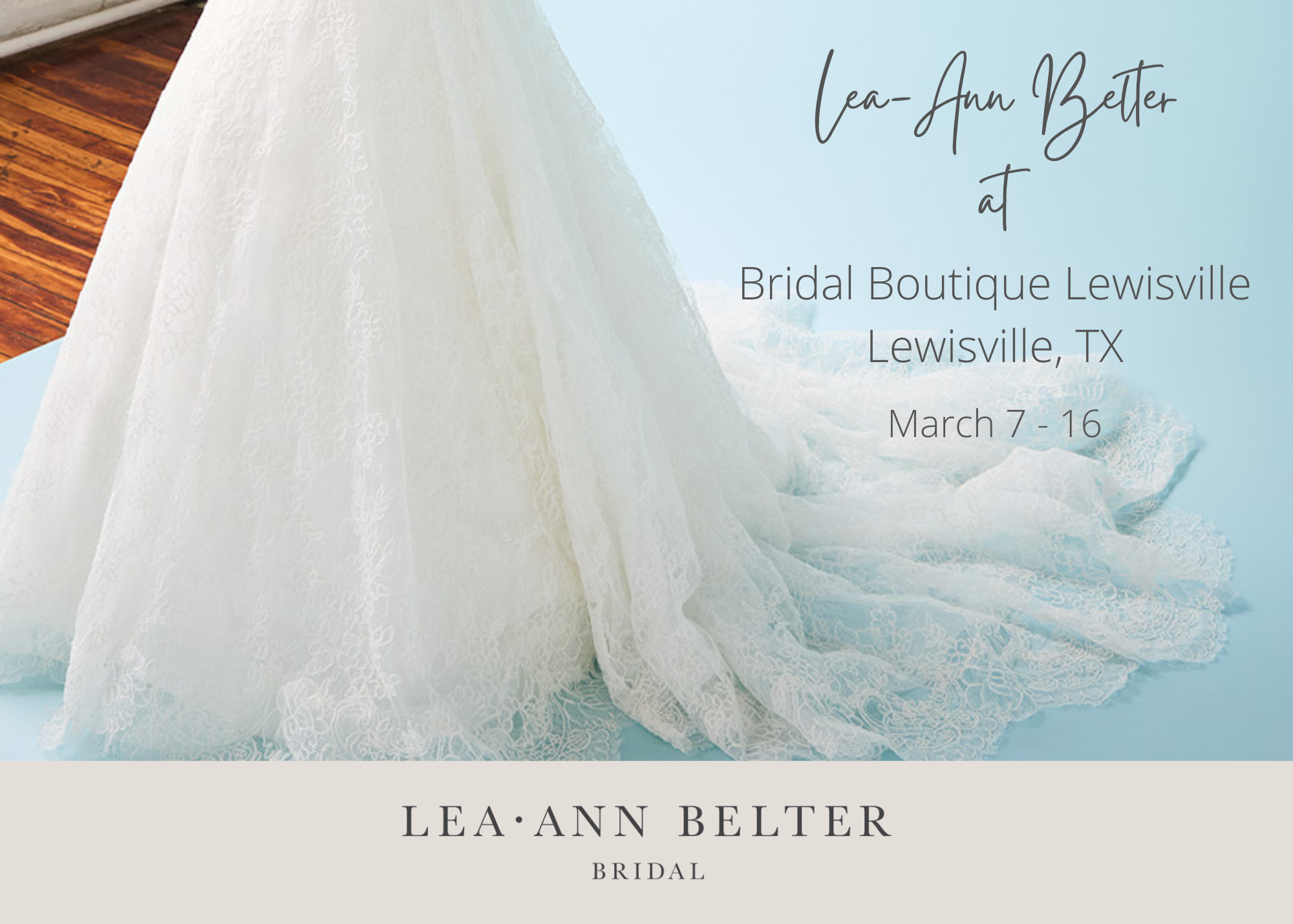 Dallas Bridal Gown Trunk Show | BBL